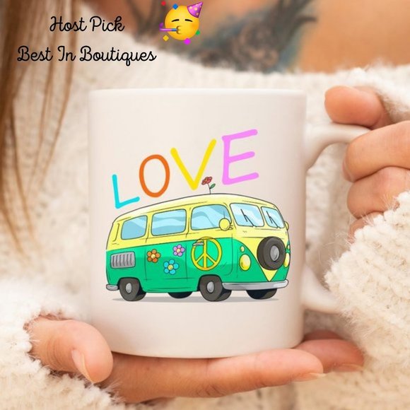 Hand Crafted | Dining | Hippie Van Mug Boho Love Retro 6s 70s Hippie ...